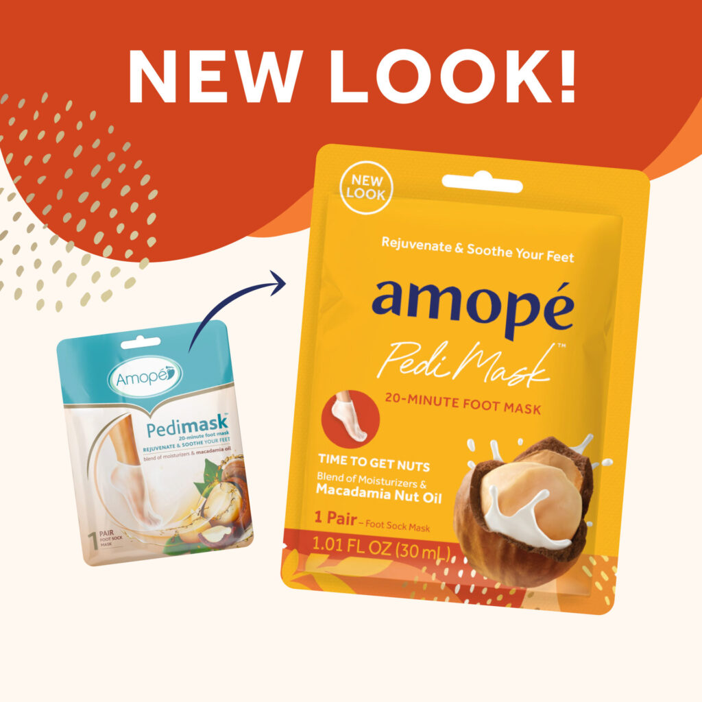 Amopé® PediMask™ 20-Minute Foot Mask - Time to Get Nuts with Macadamia ...