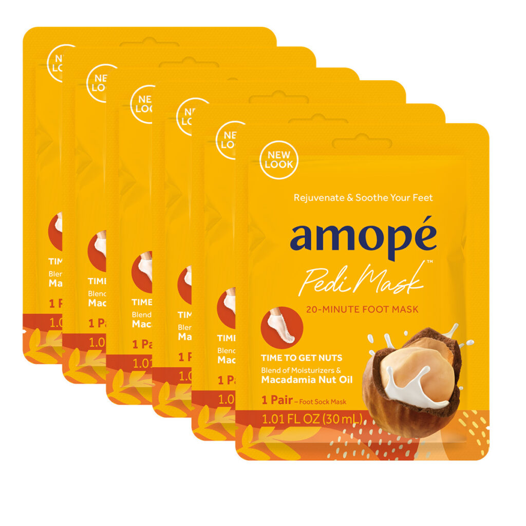 Amopé® PediMask™ 20-Minute Foot Mask - Paradise Found with Coconut ...