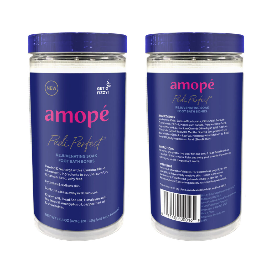 Amopé® Pedi Perfect® Rejuvenating Soak Foot Bath Bombs - Amope US